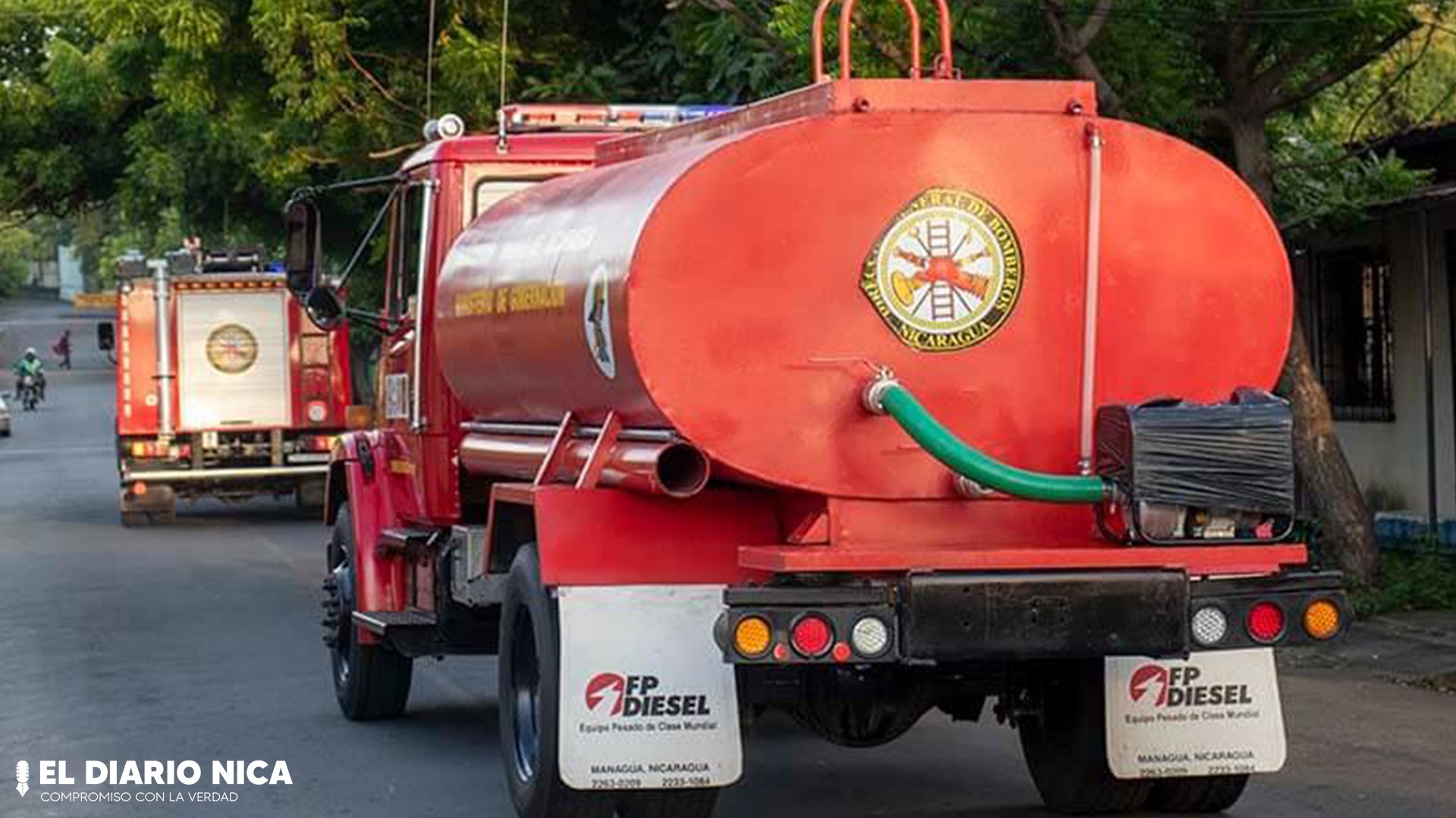 Envían camiones de bomberos para nueva estación en Santa Lucia - El Diario Nica