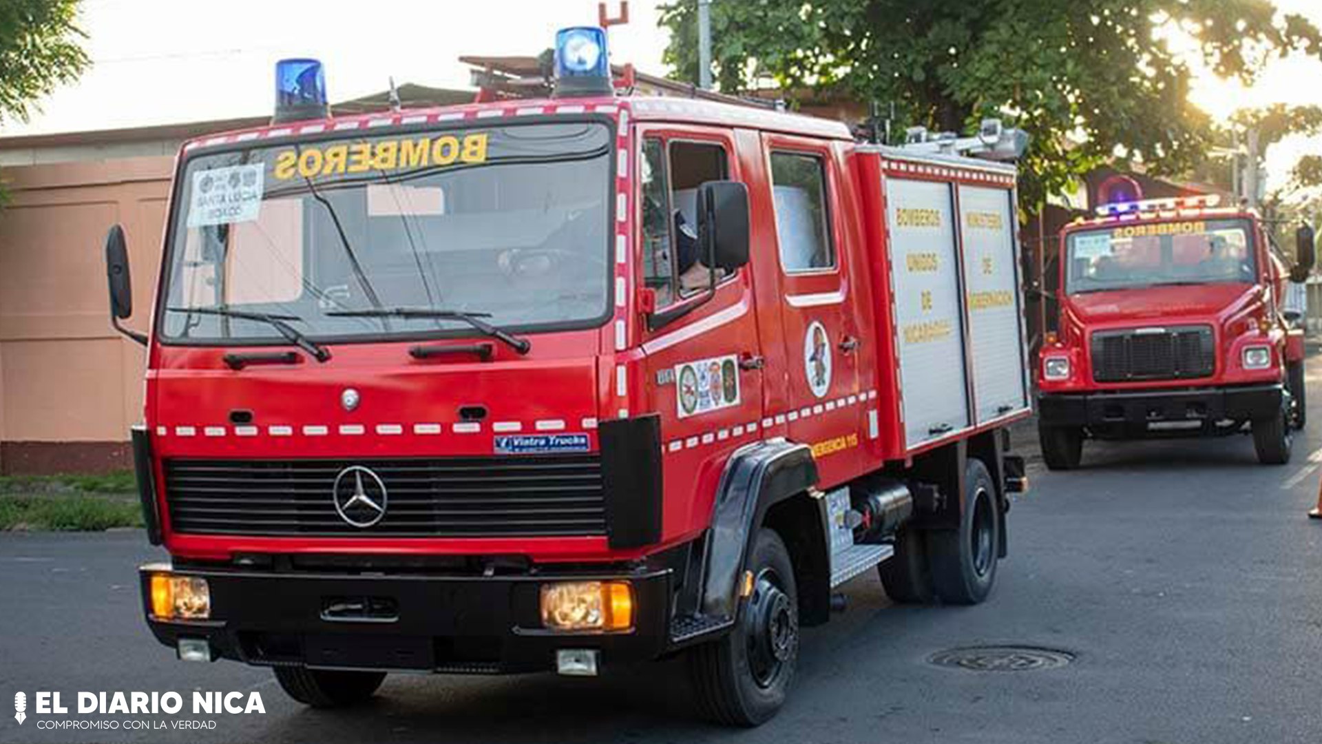 Envían camiones de bomberos para nueva estación en Santa Lucia - El Diario Nica