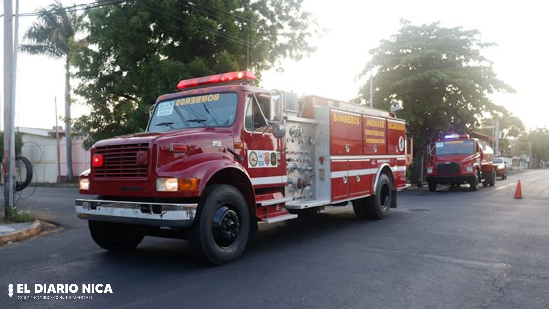 Trasladan camiones de bomberos para nueva estación en la concordia - El Diario Nica