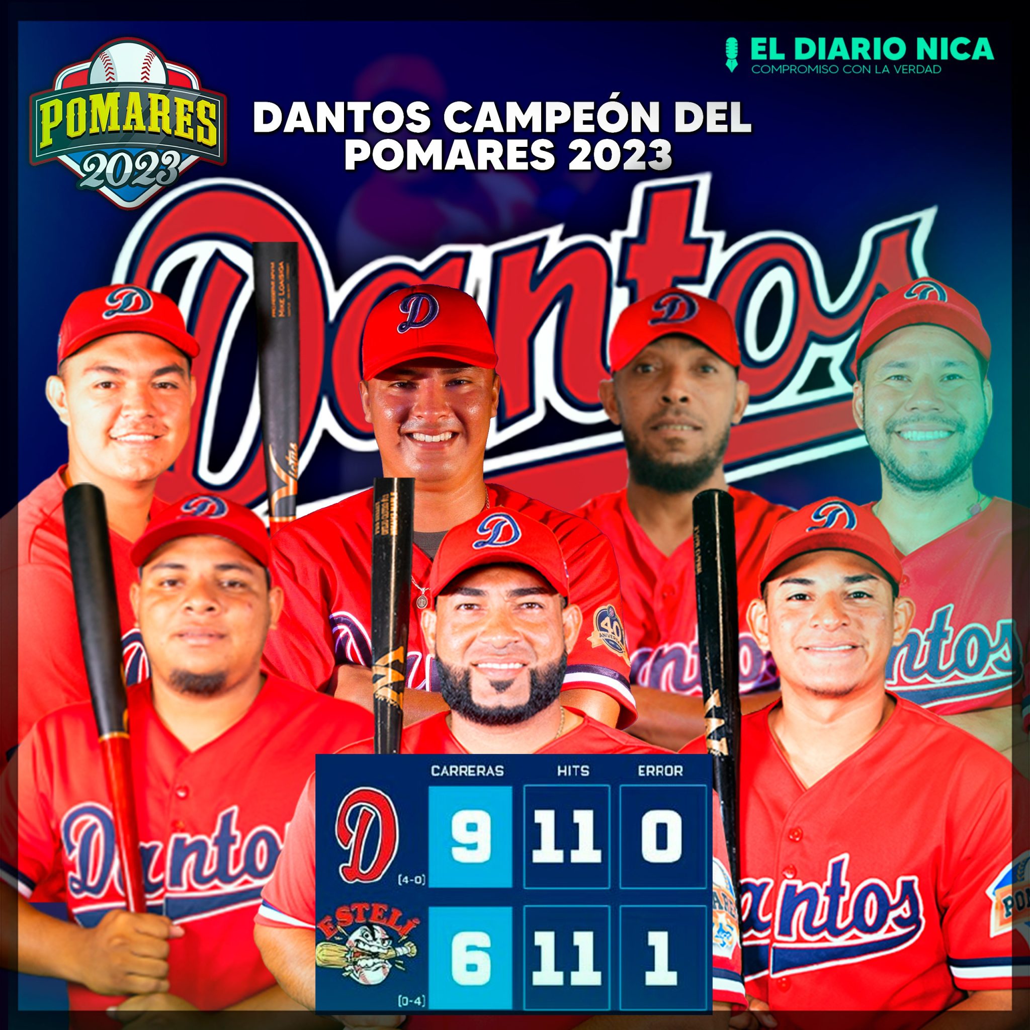 Dantos campeones del Pomares 2023 - El Diario Nica